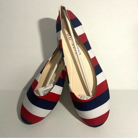 lillybee u | Shoes | Nwt Lillybee U Striped Flats | Poshmark